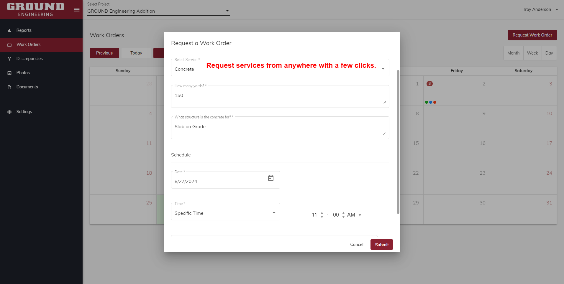Client Portal - GROUND Engineering